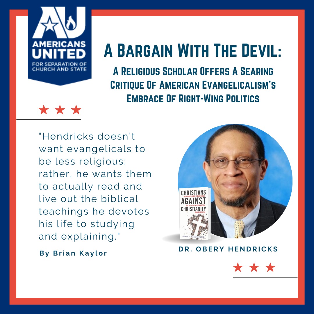 Obery Hendricks on Americans United For Separation of Church and State ...